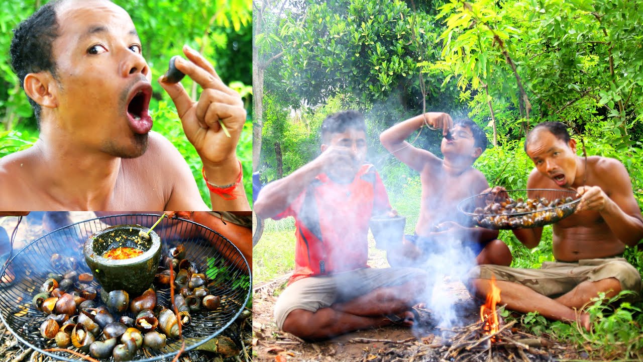 Koh Kong Grilled Snail with Fish Sauce - YouTube
