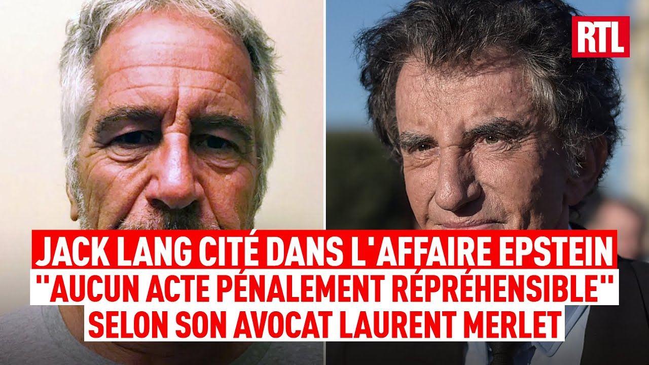 Jack Lang cité dans l'affaire Epstein : son avocat réagit sur RTL - YouTube