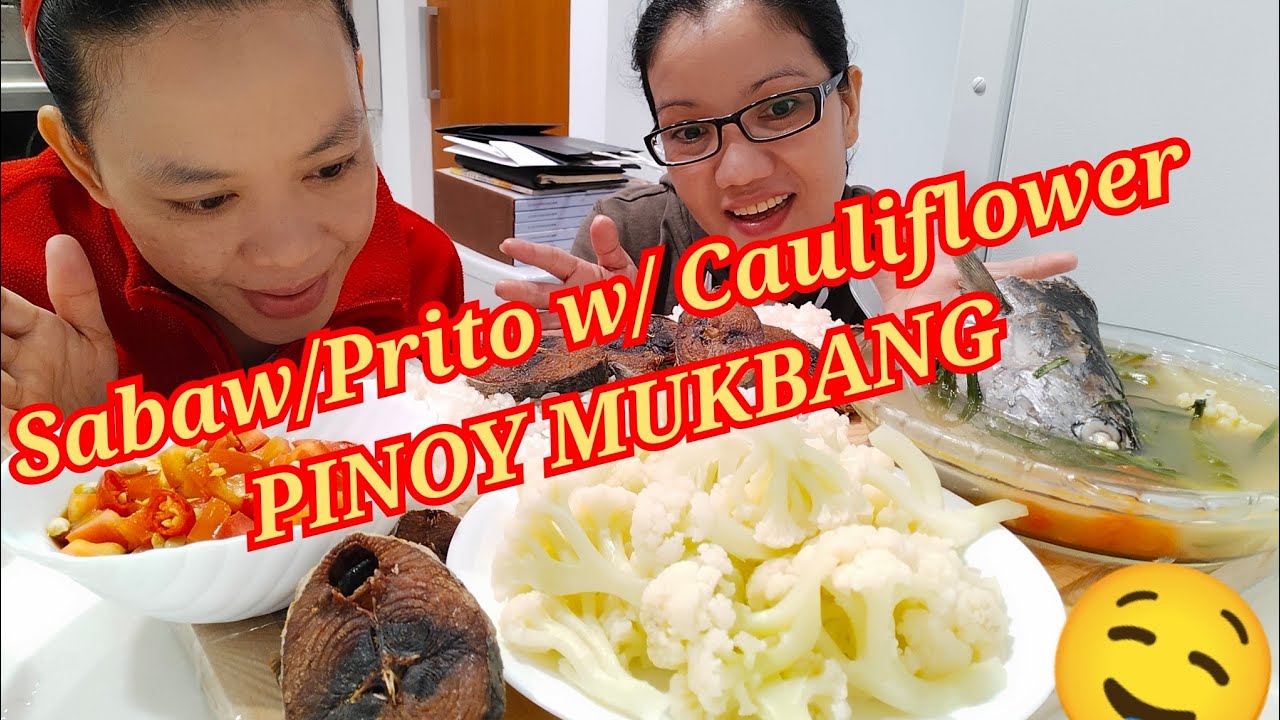Sinabawang Tulingan Prito w/ Cauliflower PINOY MUKBANG - YouTube