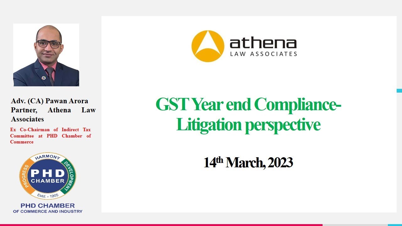 GST Year end Compliances : Litigation Perspective - YouTube