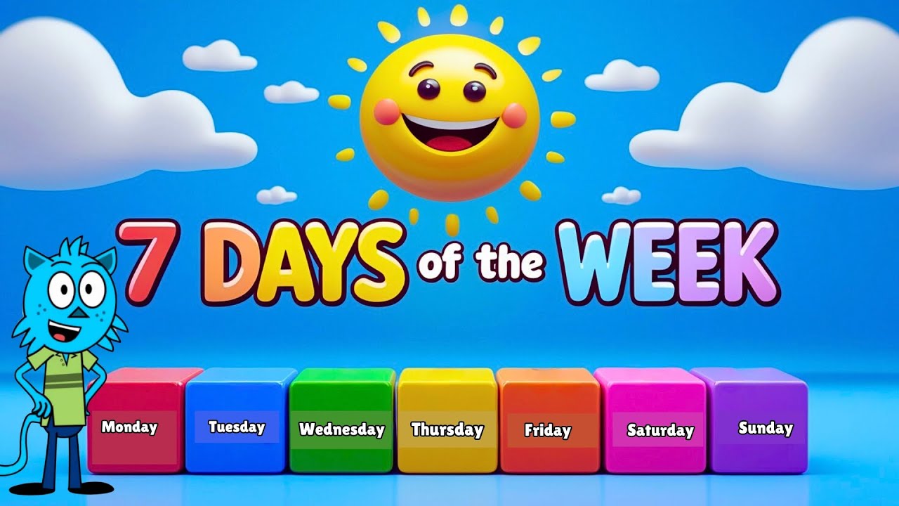 🎶 7 Days of the Week Song | Learn & Sing Along | Fun Educational Song ...