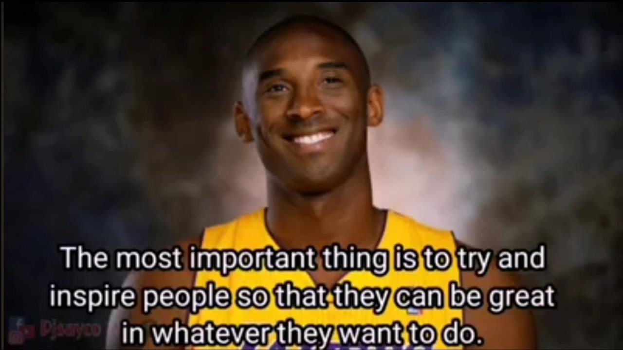 KOBE BRYANT ICONIC WORDS OF WISDOM - Flair TV #Flairtv - YouTube