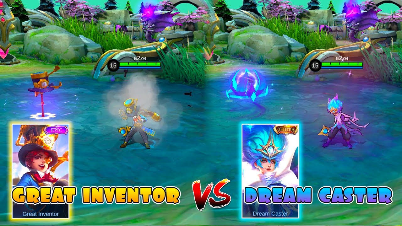 Harley Dream Caster Collector Skin VS Great Inventor Epic Skin MLBB ...