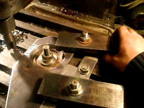 Work on milling machine - workpiece clamping on machine table - YouTube