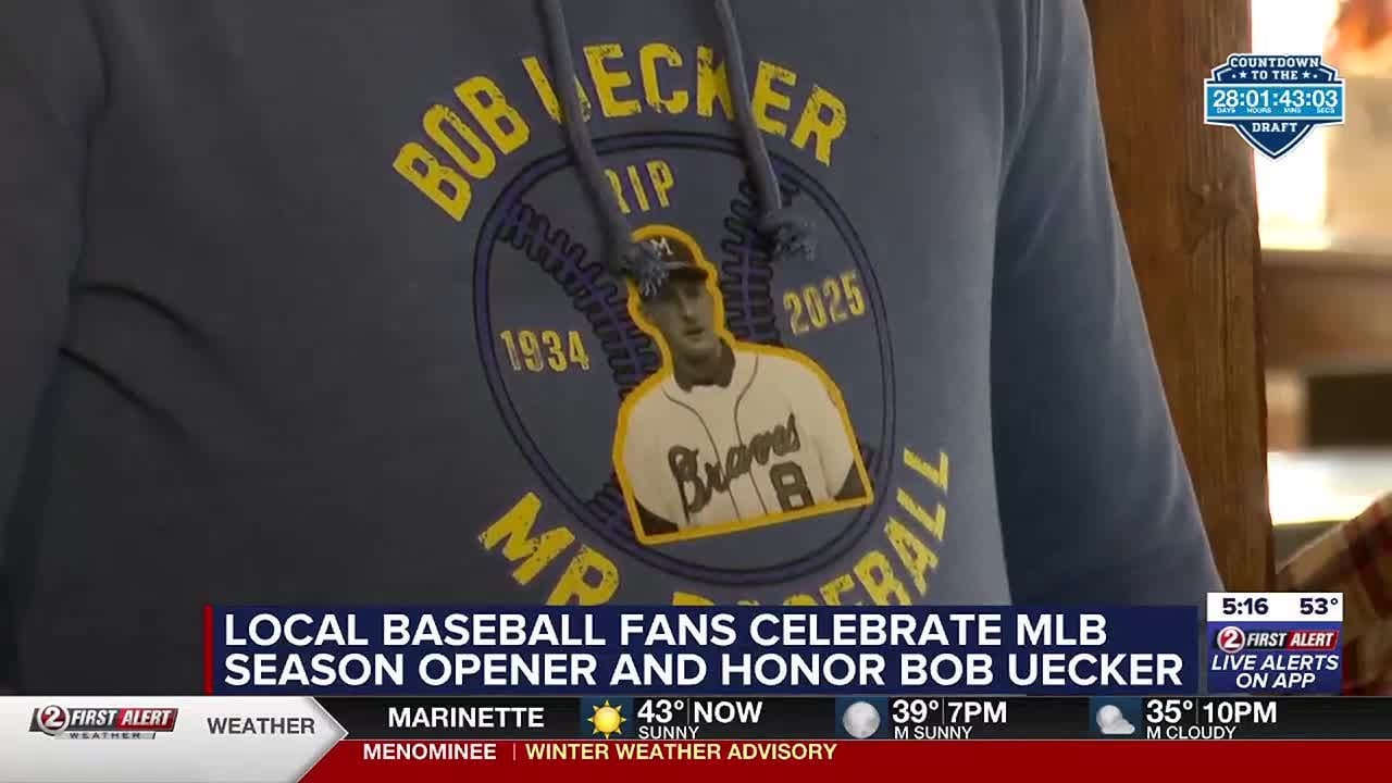 Local baseball fans celebrate MLB season opener and honor Bob Uecker ...