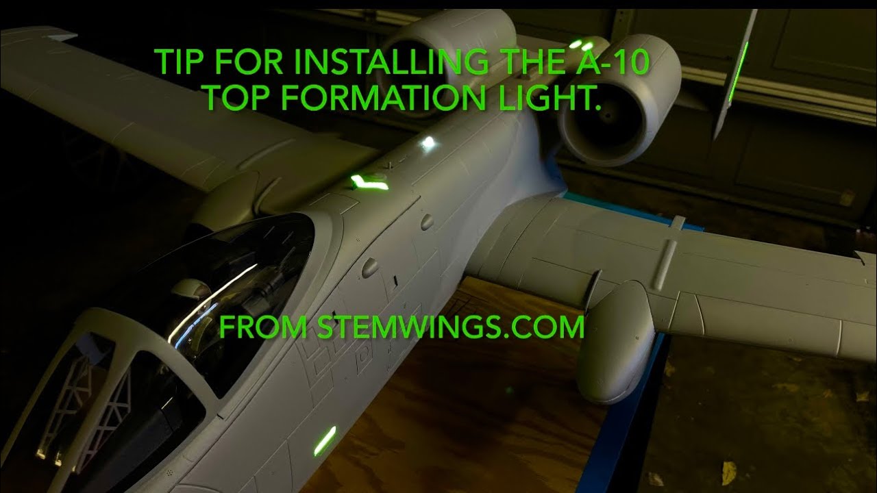 @STEMWings A-10 formation light mounting tip - YouTube