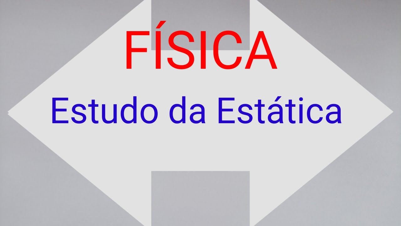 ESTÁTICA - EQUILÍBRIO ESTÁTICO DE UM CORPO EXTENSO (DEFINIÇÃO E ...