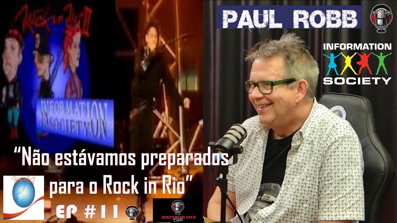 PAUL ROBB, do INFORMATION SOCIETY, CONTA DETALHES da EXPERIÊNCIA de ...