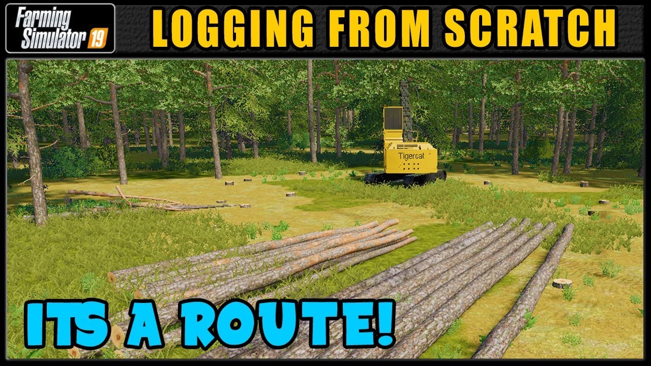 Making A Bush Road! - Logging From Scratch 57 - Farming Simulator 2019 ...