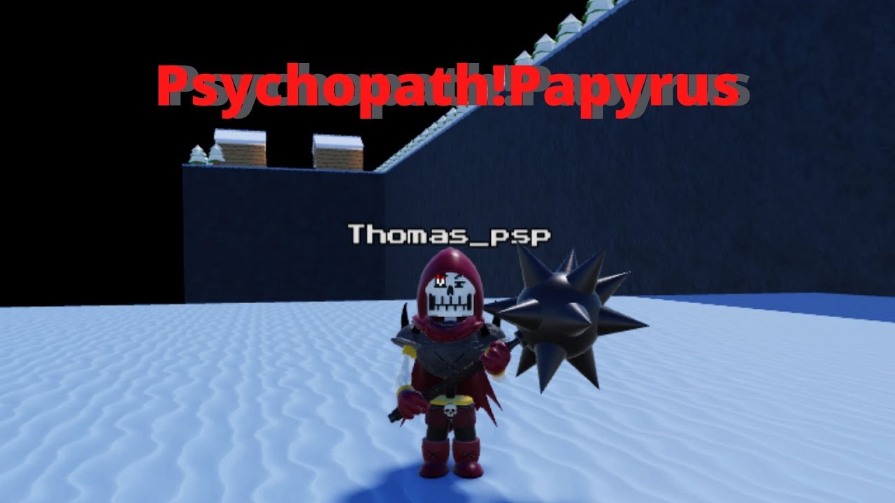 Psychopathtale!Papyrus showcase I Sans Multiversal Battles 2 I ROBLOX ...