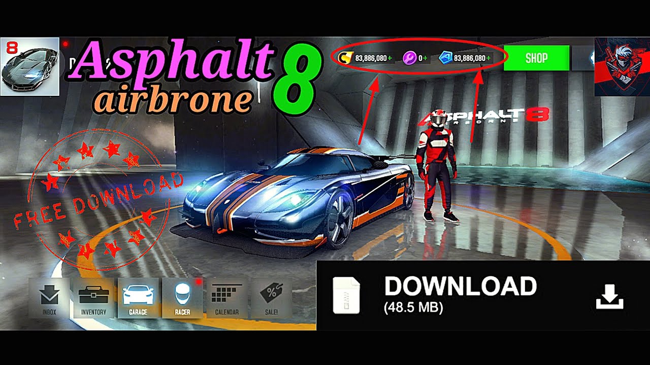 Asphalt 8 Mod Apk ☠️ Unlimited Coins and All Car Unlocked ( Android ...
