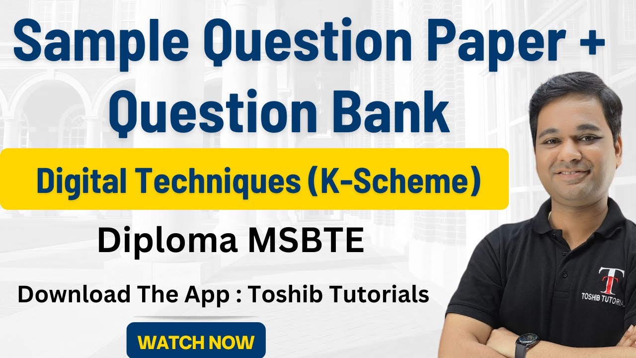 DTE Important Questions MSBTE | K-Scheme | DTE Diploma 3rd Sem | Toshib ...