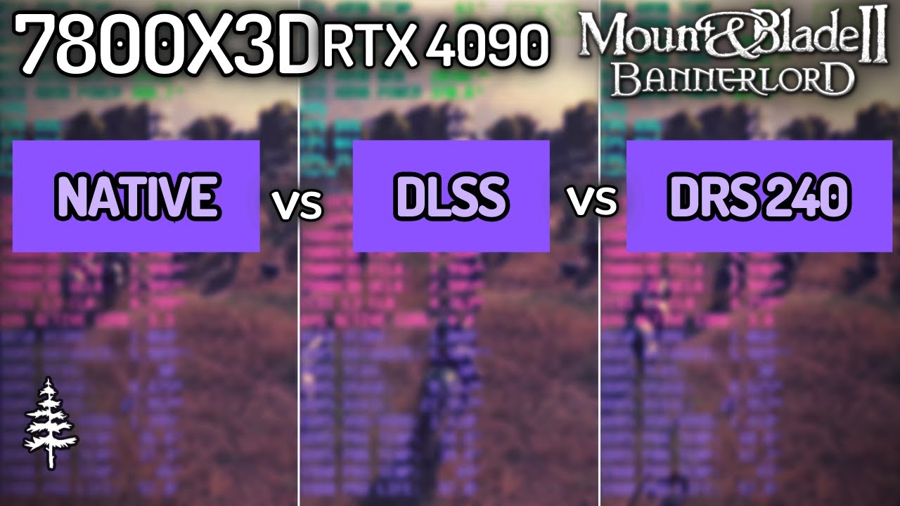 Bannerlord \\ 4K Comparison \\ Native vs DLSS vs DRS // 7800X3D + 4090 ...