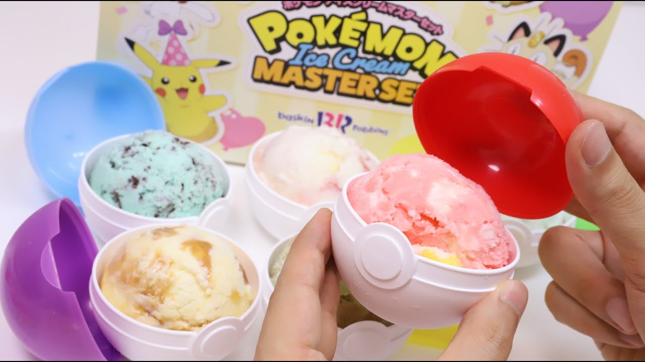 Baskin-Robbins Pokemon Ice Cream Master Set - YouTube