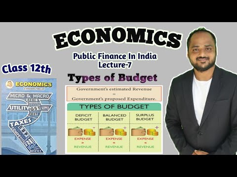 Types of Budget | Class-12 Economics Chapter-8 | Lecture-7 - YouTube