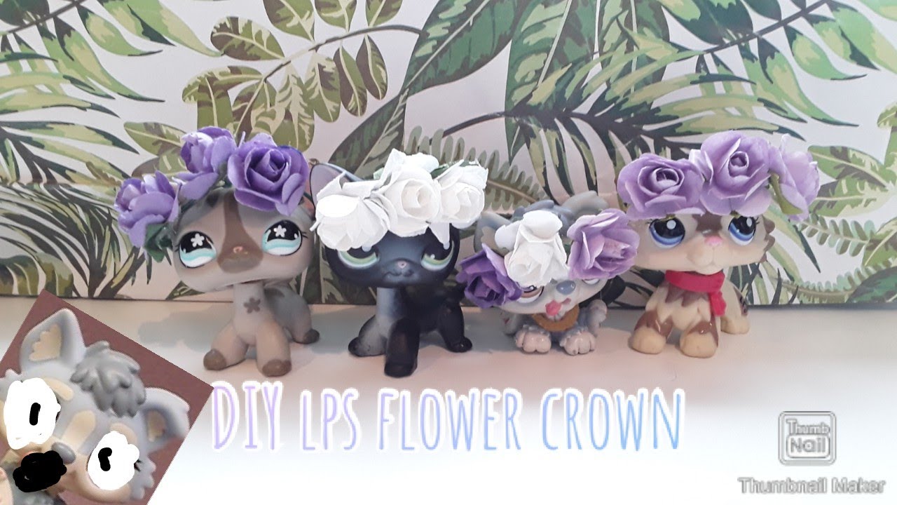 DIY lps flower crowns(super easy) - YouTube