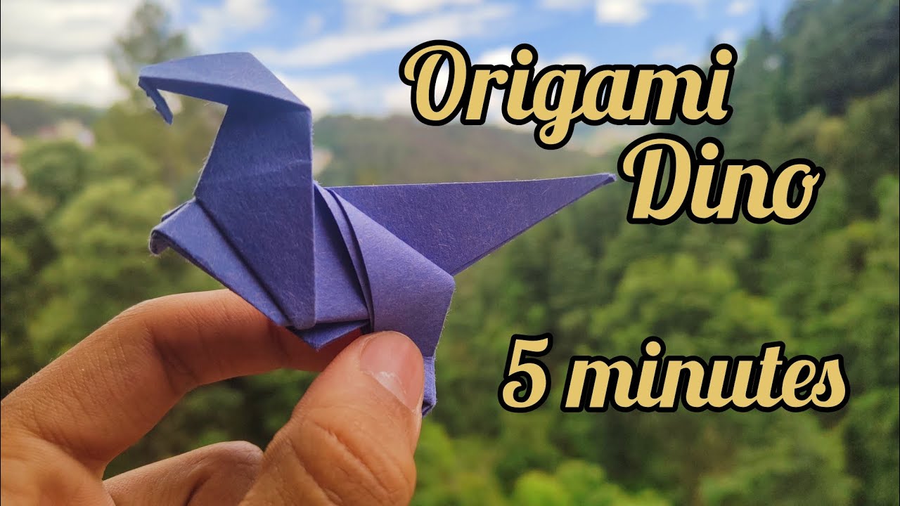 Easy paper dino 🦕 | origami dinosaur - YouTube