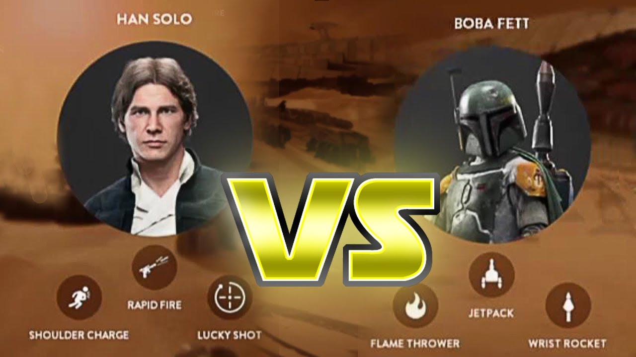 Star Wars Battlefront (2 player ) - Han Solo Vs Boba Fett (PS4) - YouTube