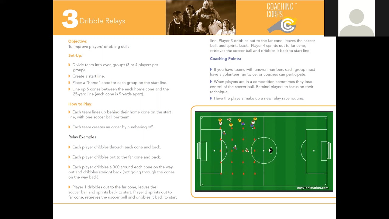 Soccer Dribble Relay - YouTube