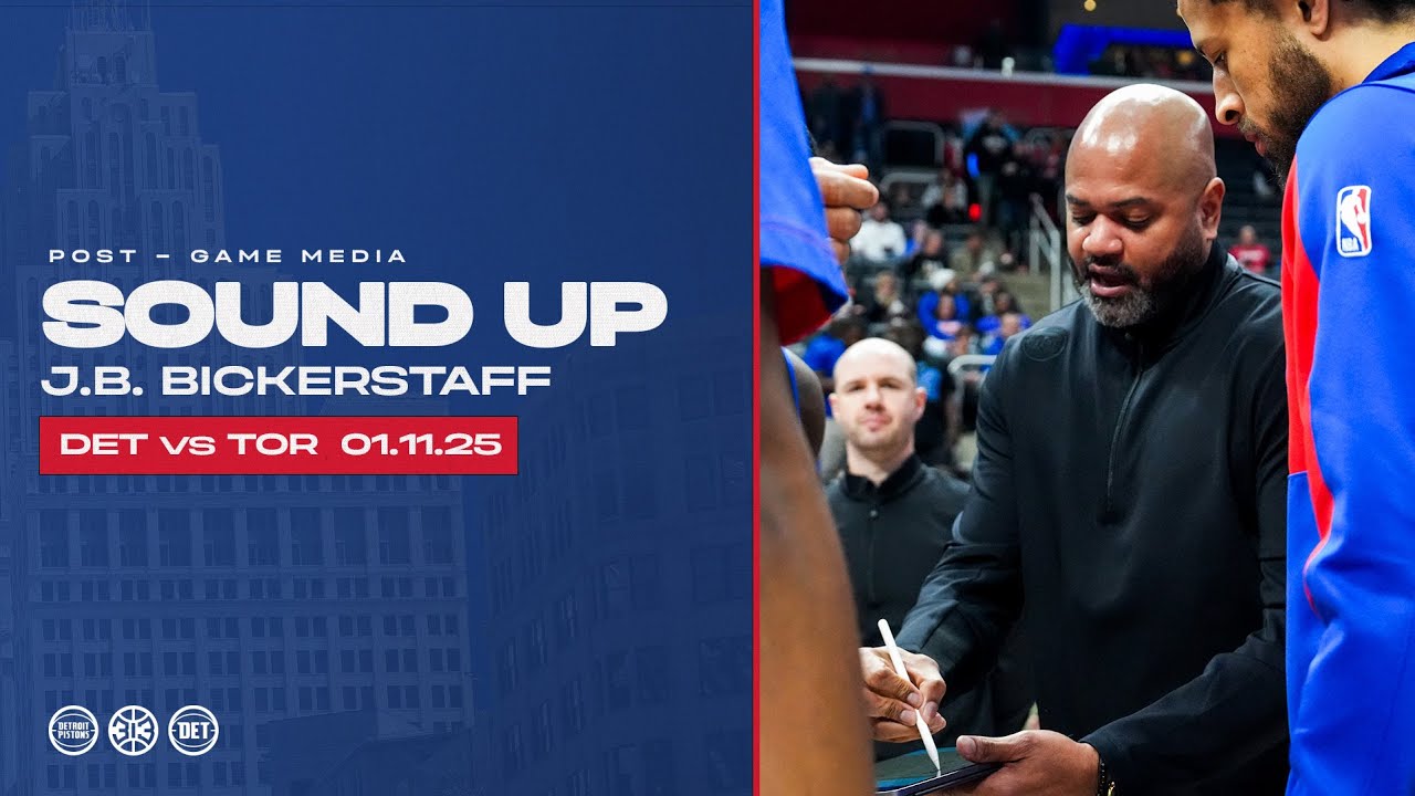 Post-Game Press Conference: J.B. Bickerstaff | Pistons vs Raptors | 01. ...