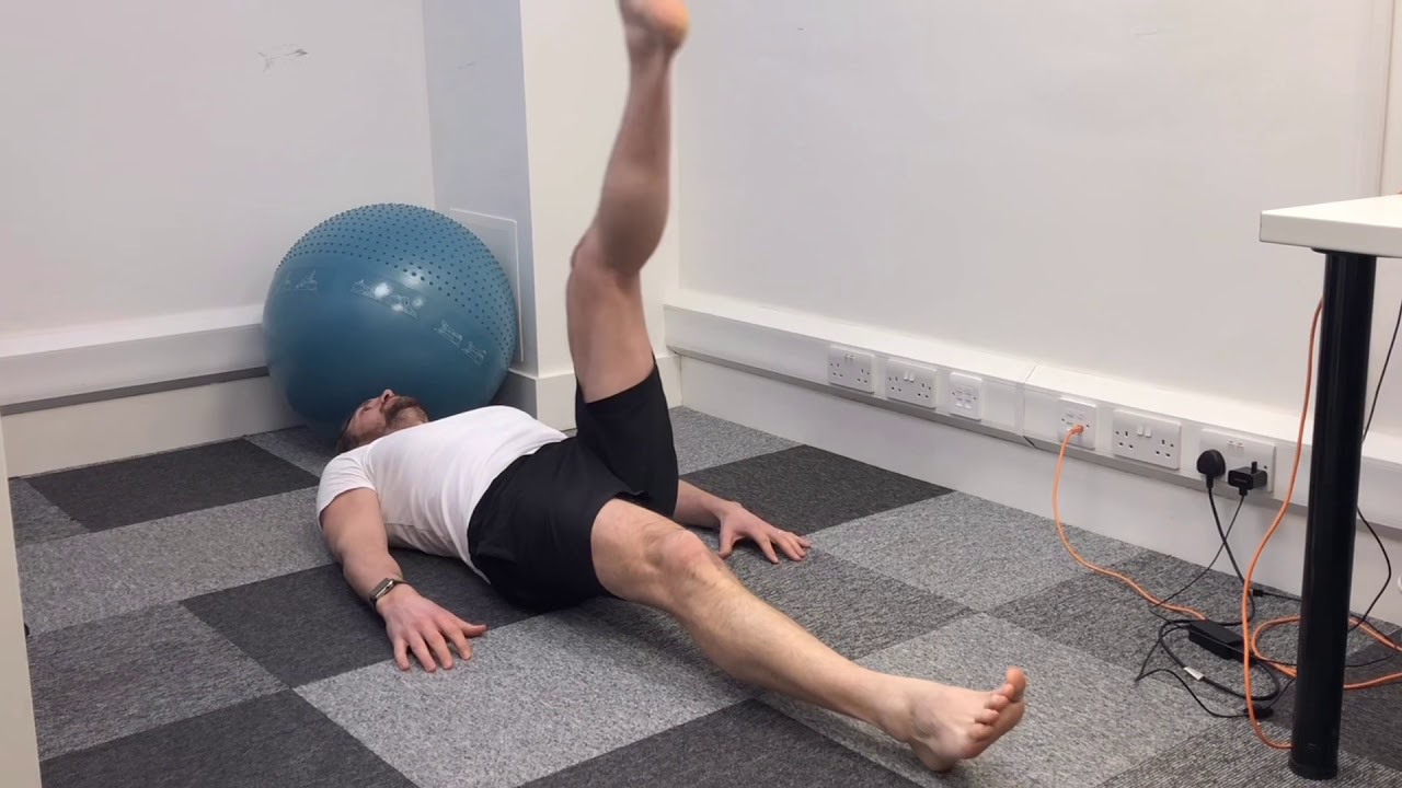 Single leg raise - YouTube