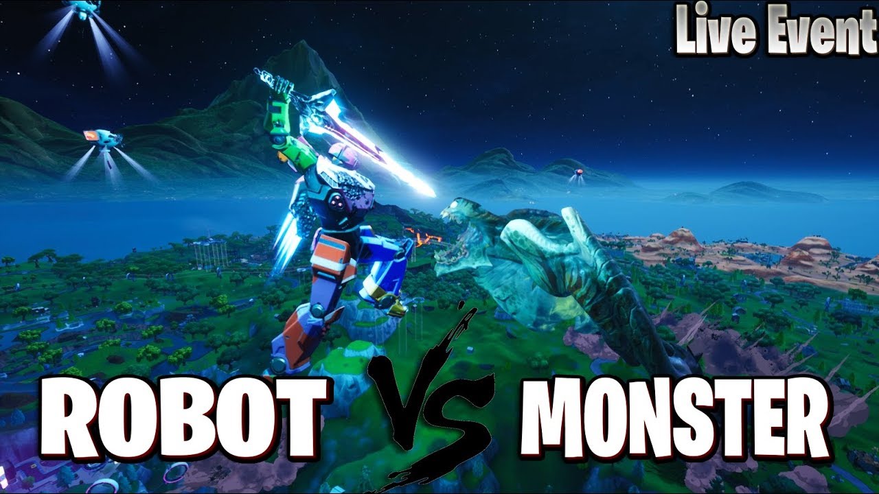 *FORTNITE LIVE EVENT* ROBOT VS MONSTER - YouTube