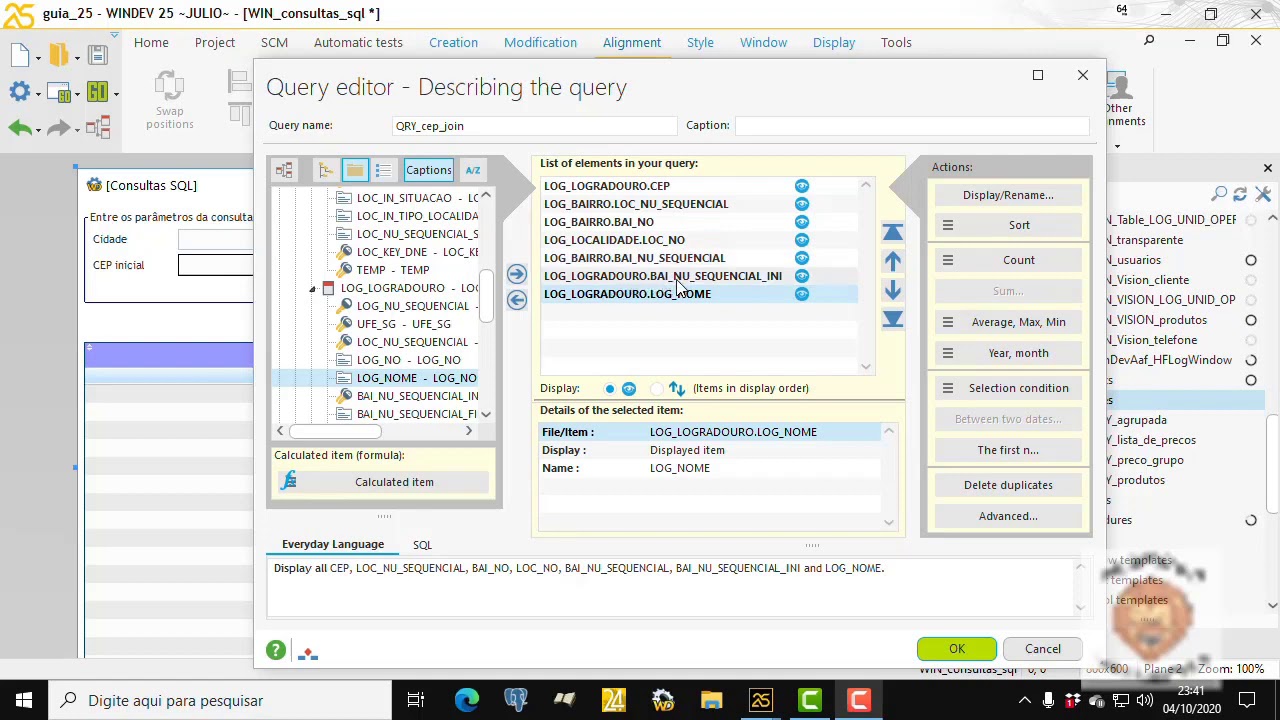 Guia Windev 25 - aula 250 - Query parametrizada. - YouTube
