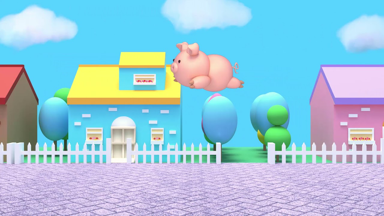 flying pig animation - YouTube