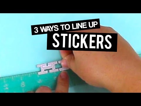 3 DIY Sticker Placement Tools - YouTube