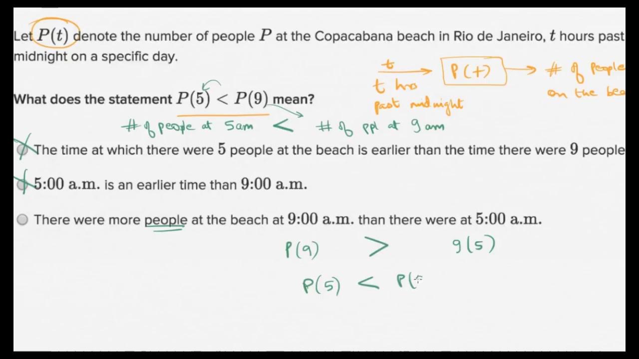 Function notation word problem beach (Hindi) - YouTube