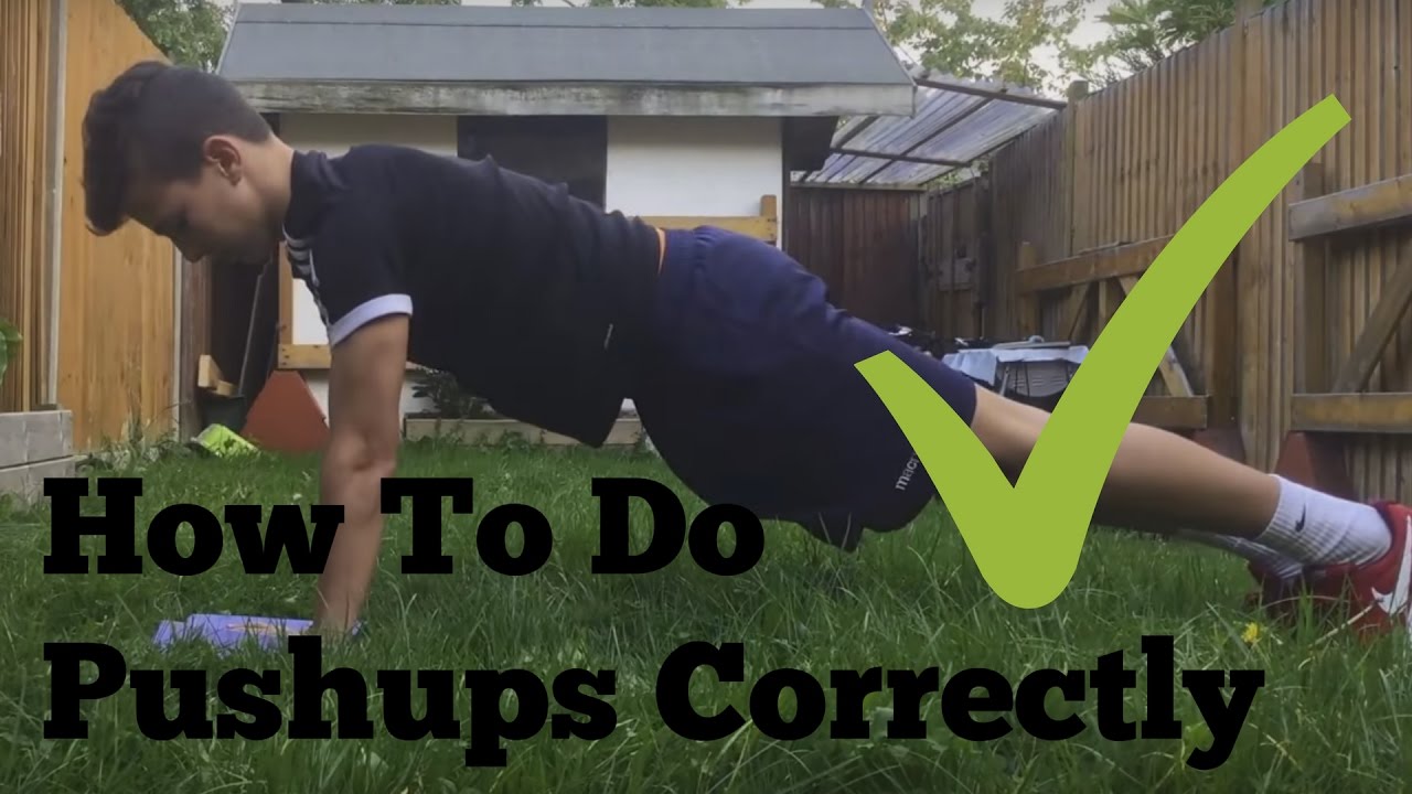 How to do pushups correctly!!- Proper form and variations - YouTube