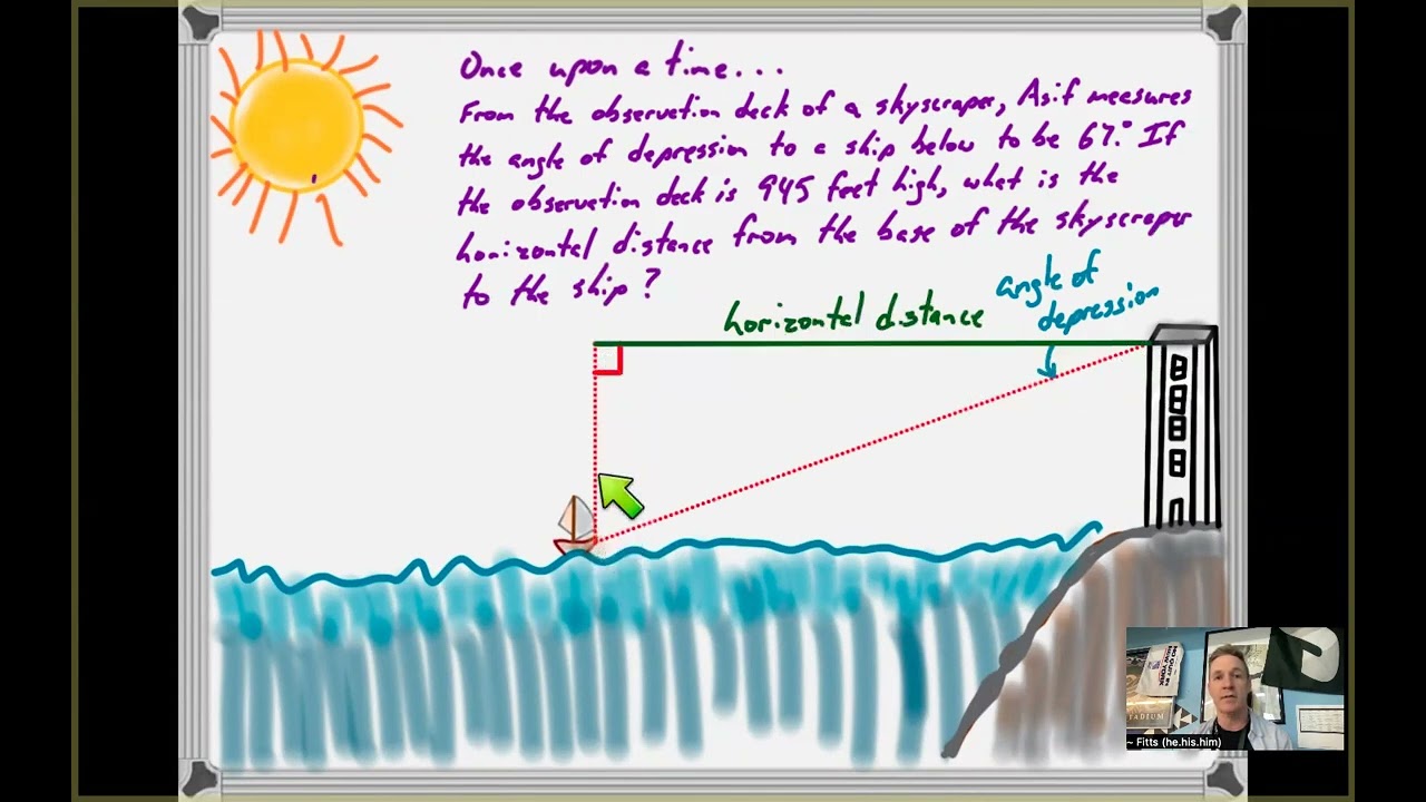 Angle of Depression & Elevation - YouTube