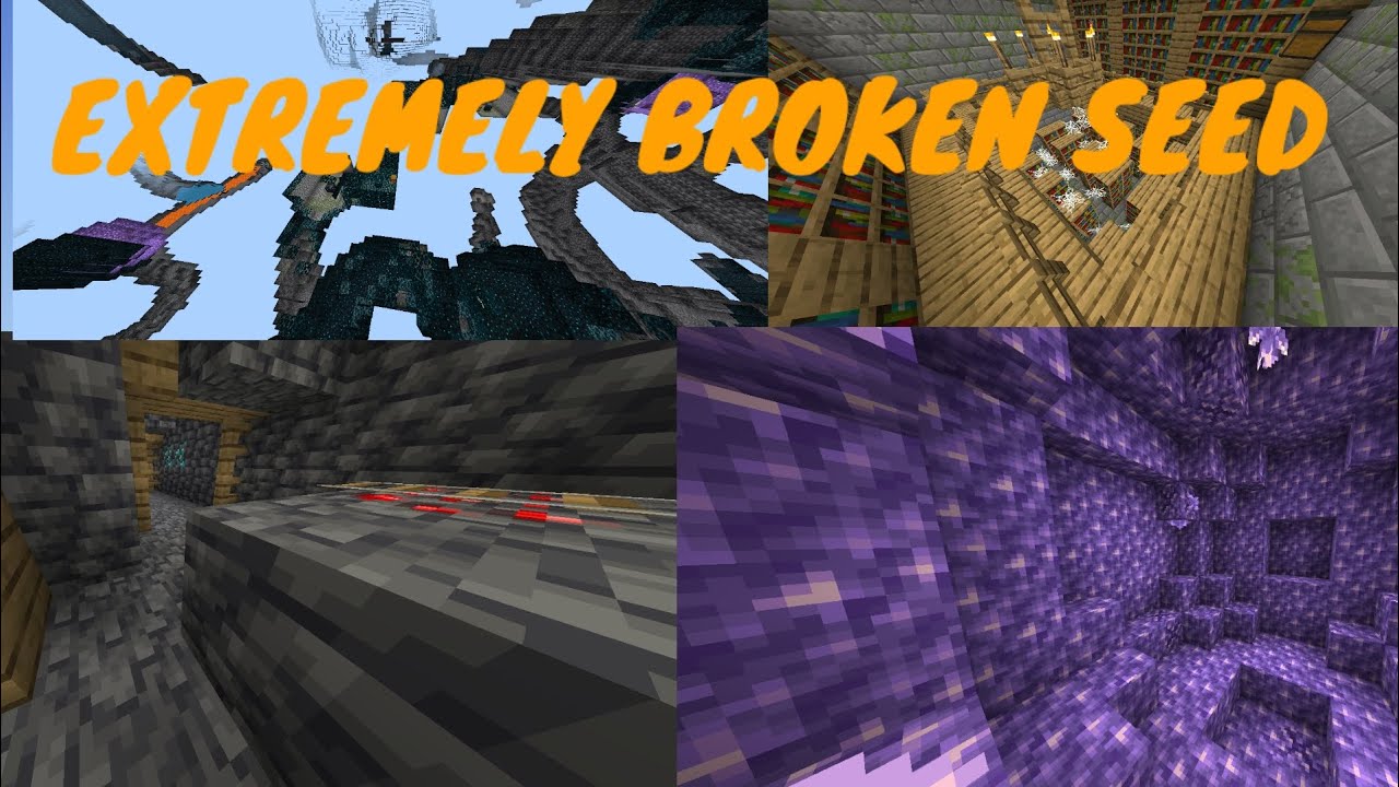 Extremely broken seed for Minecraft survival || best seed for Minecraft ...