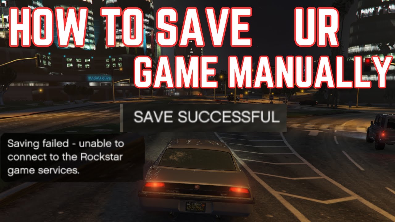 How To Fix Saving Failed In Gta Online Youtube