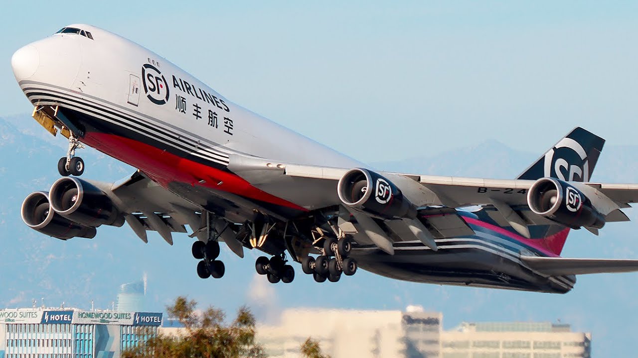 Epic LAX Planespotting: SF Airlines 747-400F And Much More #cargoplanes ...