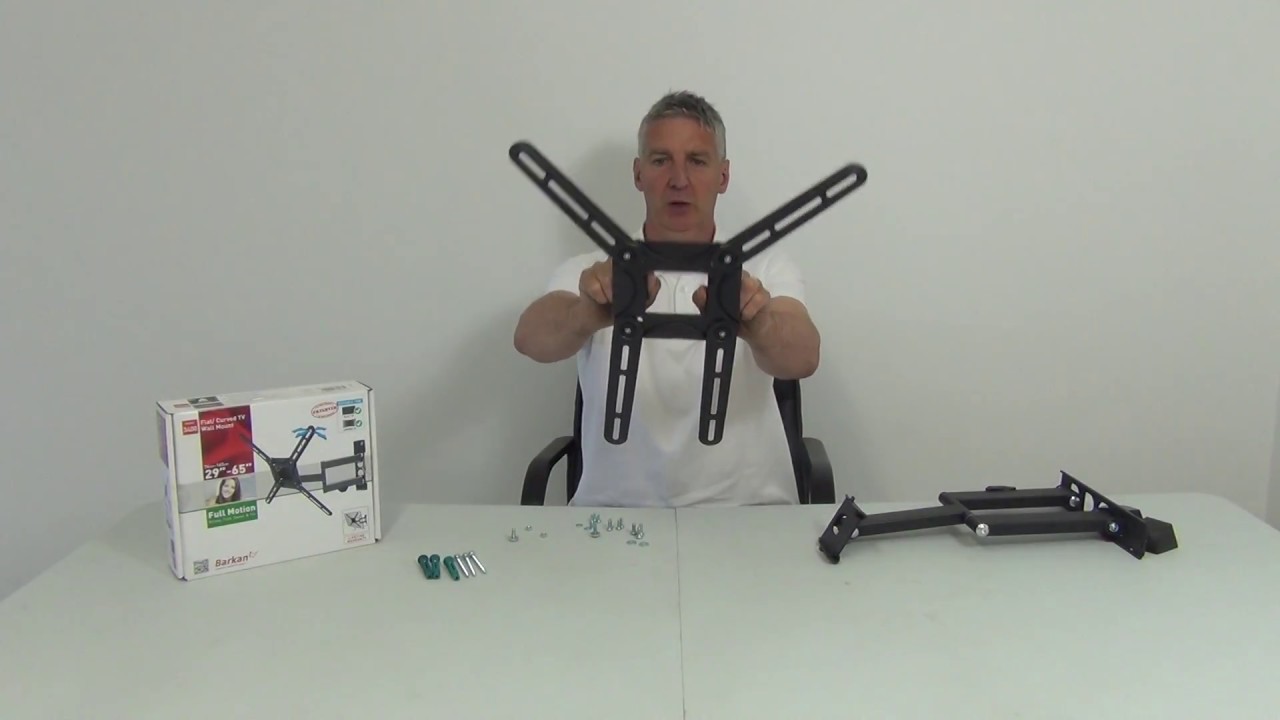Dual Arm Wall Mounting TV Bracket (29-65" TVs) - YouTube