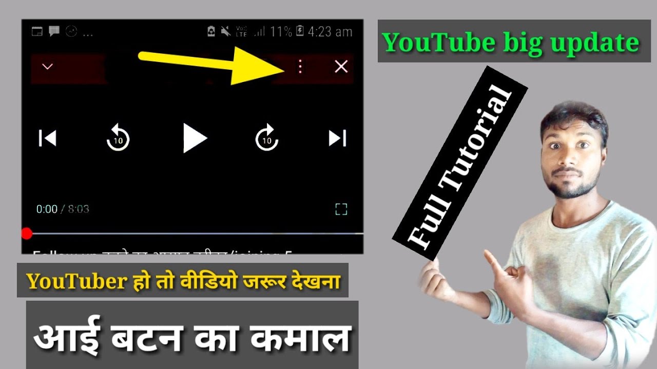 How to use video 3 dots in hindi | video 3 dots ka kya ka hai | youtube ...