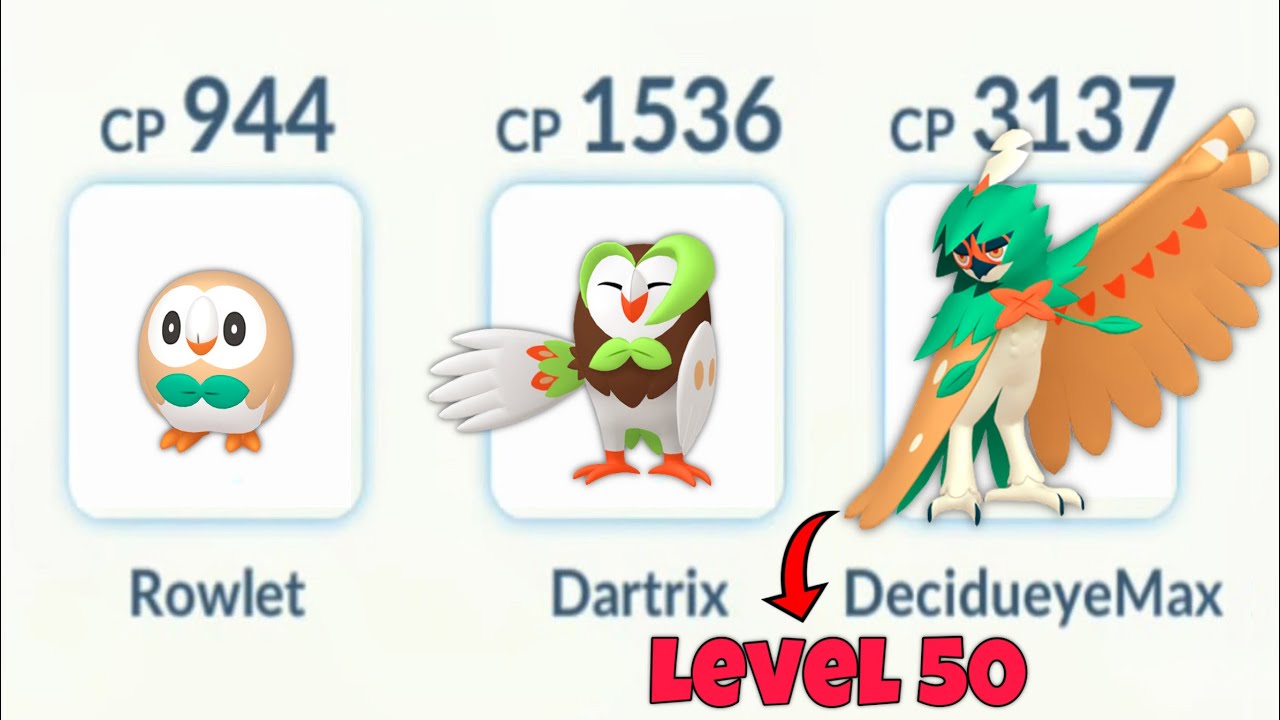 Level 50 DECIDUEYE Evolution Line Only Challenge in Pokemon Go - YouTube