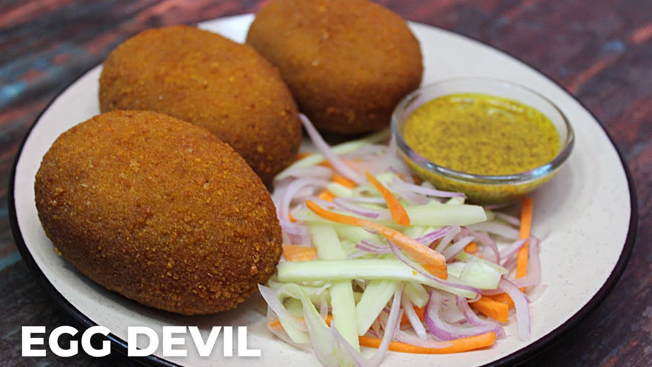 Egg Devil Recipe | Dimer Devil Recipe | Kolkata Street Food Dimer Devil ...