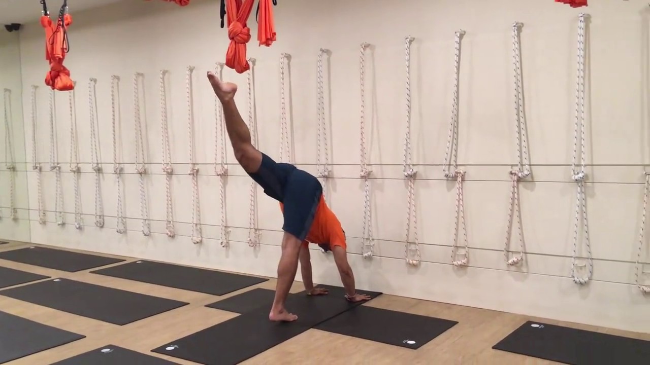 Yoga Handstand Kick Up - YouTube
