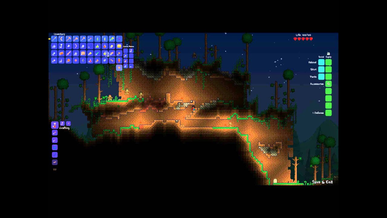 Terraria ep 4 | RACE FOR THE FALLEN STAR :O - YouTube