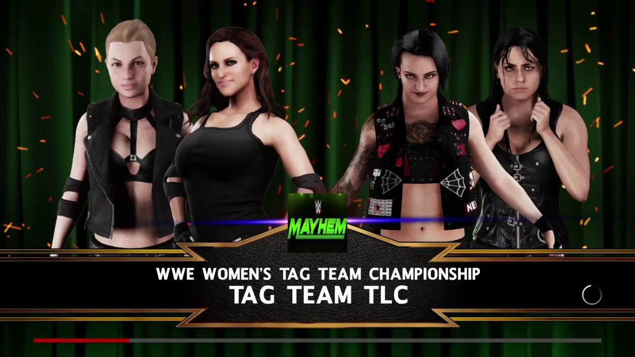 WWE 2K18 Princess Stephanie,Alexia VS Ruby,Cross TLC Match WWE Women's ...