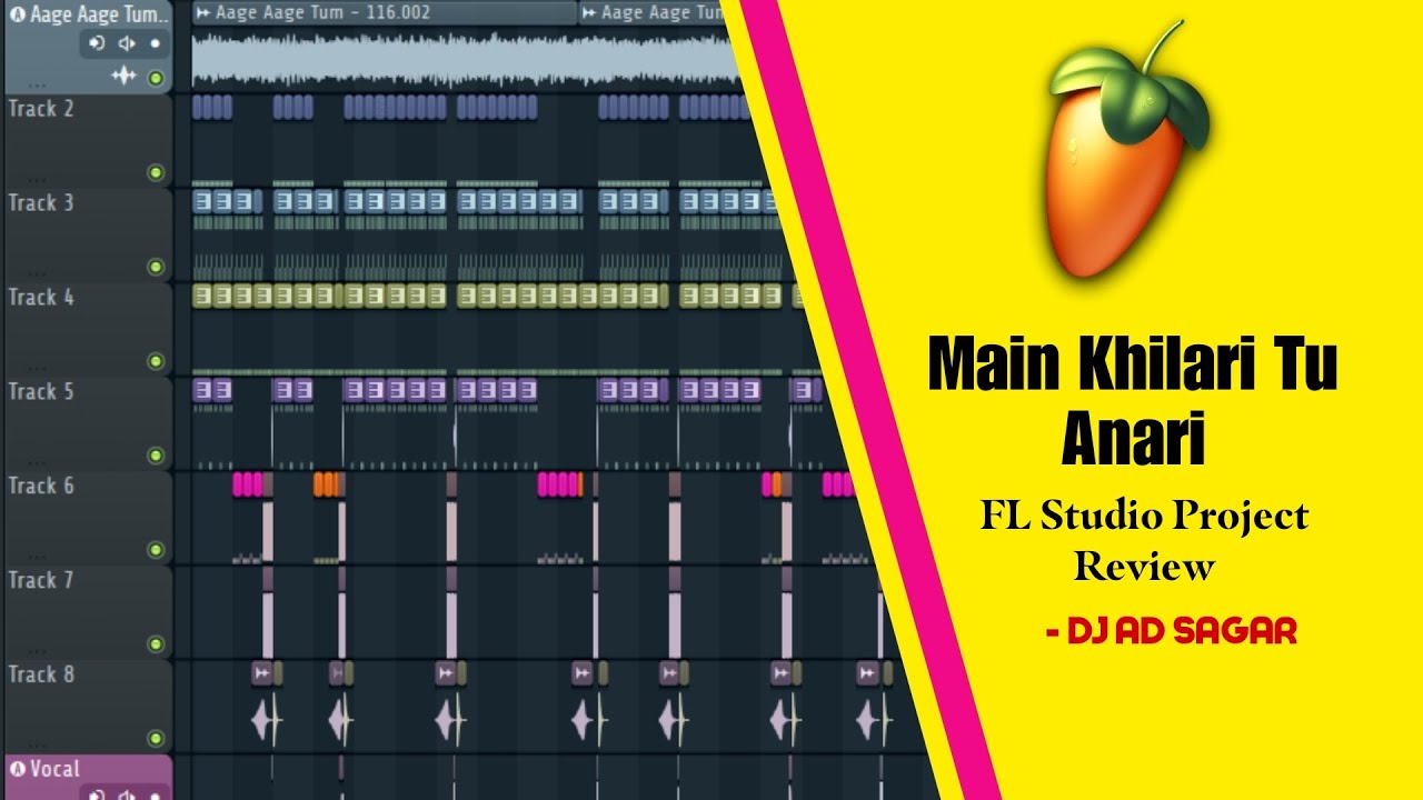 Main Khilari Tu Anari | 1 Step Humming Bass | FL Studio FLP Project ...