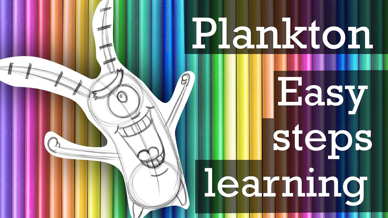 Plankton How To Draw | sheldon j. plankton Drawing - YouTube