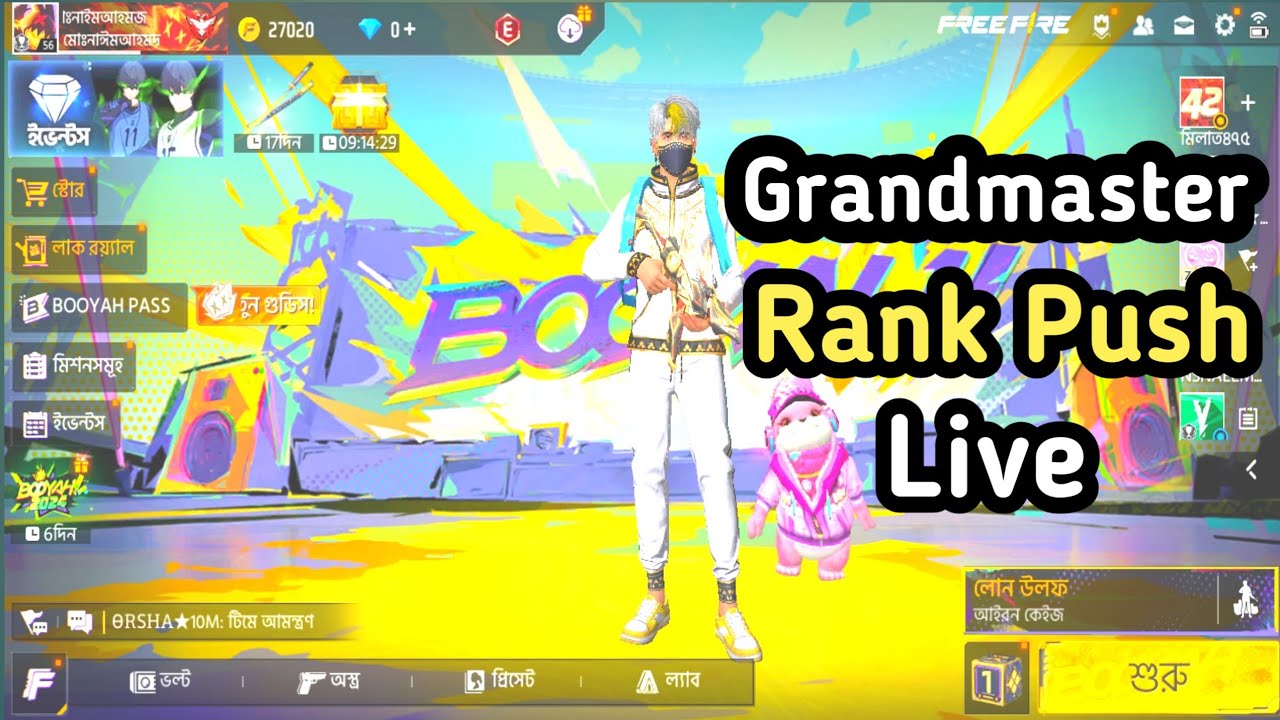 Grandmaster Rank Push Live | Naeemgaming407 - YouTube