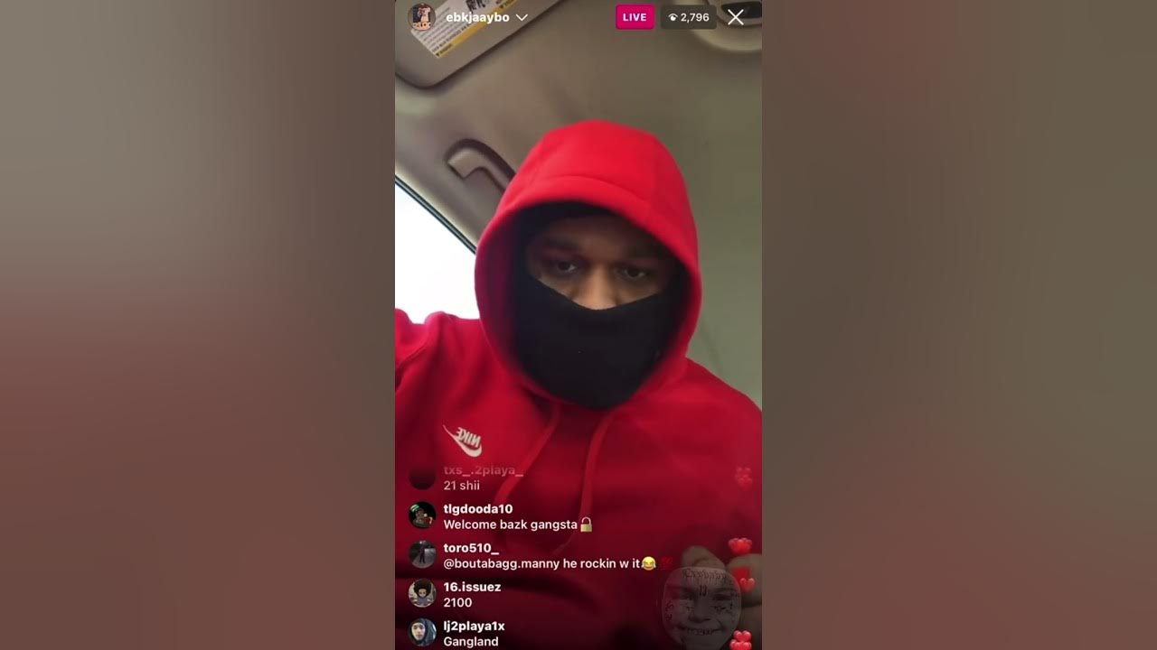 Ebk Jaaybo First Live after getting out of jail - YouTube