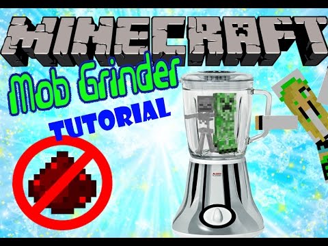 Simple and Easy Mob Grinder (No redstone required!) - YouTube