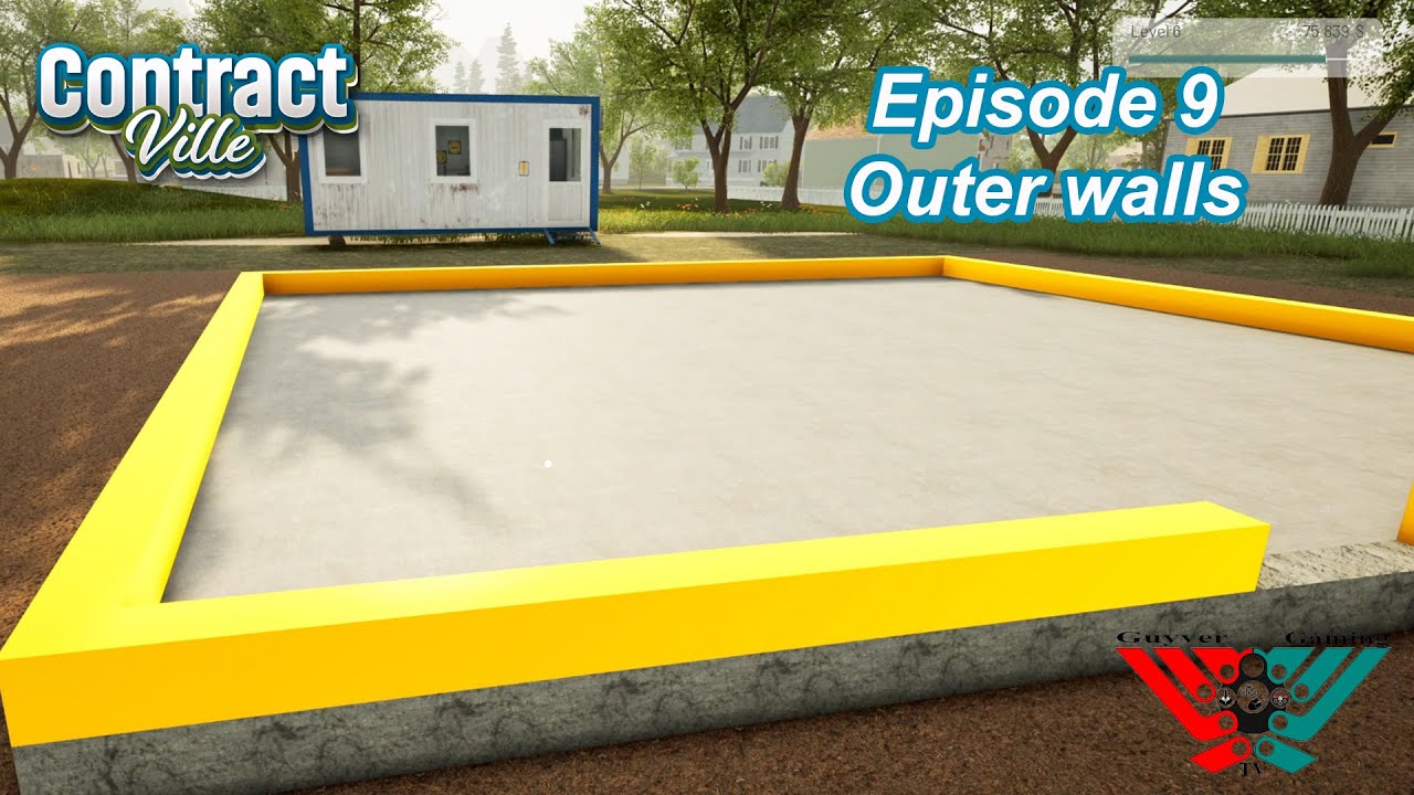 ContractVille ¦ Episode 9 House Build Walls and halls - YouTube