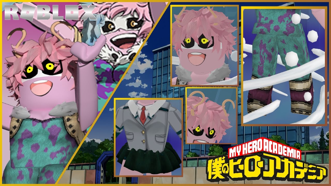 Roblox My Hero Academia - Mina Ashido Roblox Cosplay Tutorial - YouTube