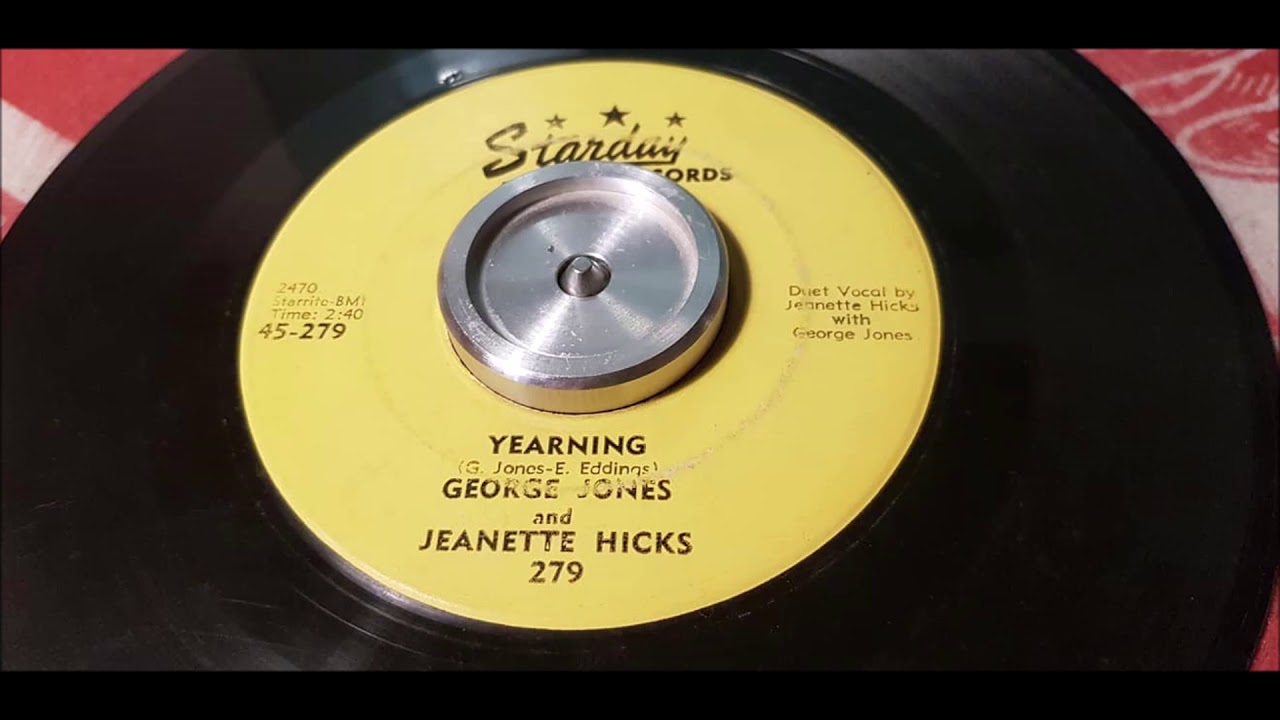 George Jones & Jeanette Hicks - Yearning - 1957 Country - STARDAY 279 ...